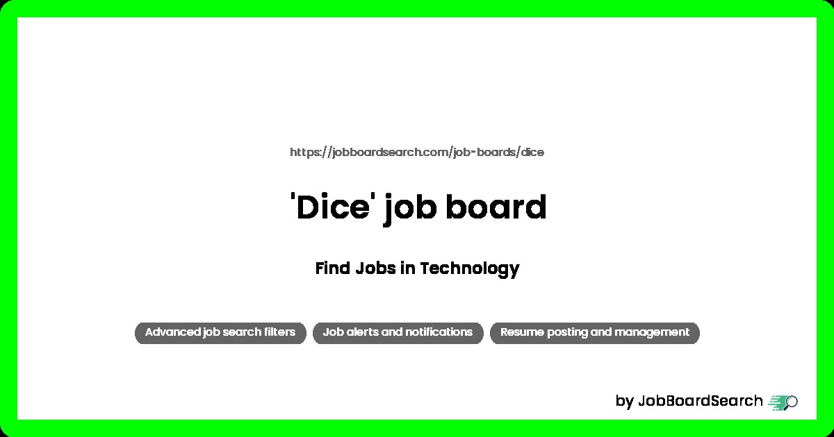 Dice job board review, latest Oct 2025 jobs & alternative...