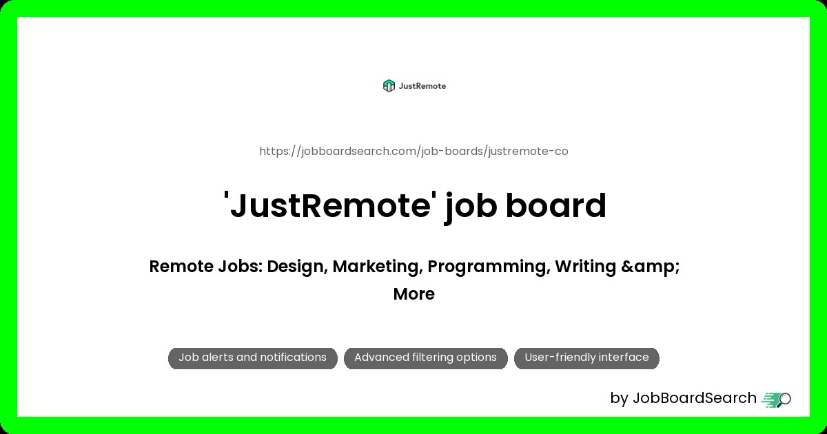 JustRemote job board review, latest Oct 2025 jobs & alter...