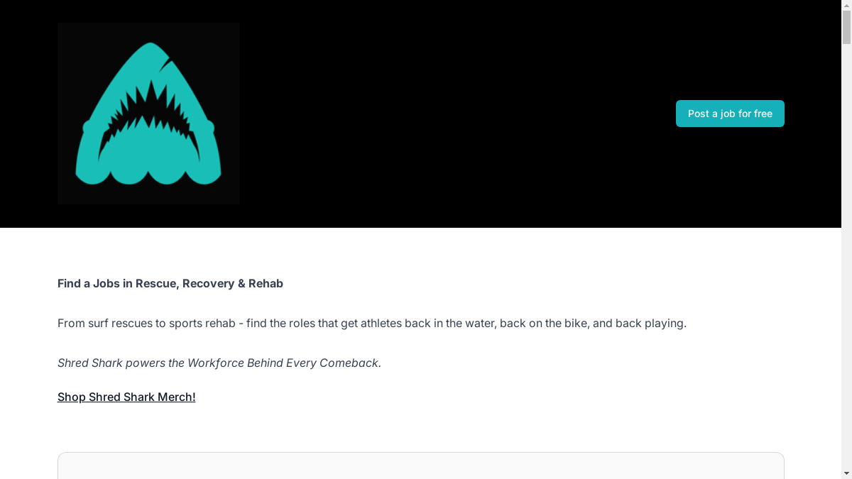 Shred Shark job board review, latest Dec 2025 jobs & alte...