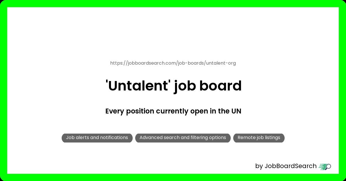 Untalent job board review, latest Dec 2025 jobs & alterna...